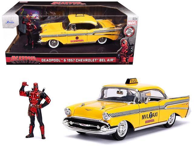 Click here for 1957 Chevrolet Bel Air Taxi Yellow with Deadpool D... prices