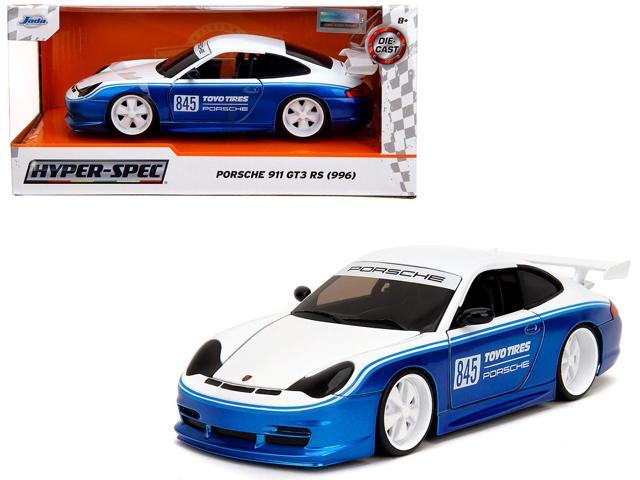 Click here for Porsche 911 GT3 RS (996) #845 White and Blue Metal... prices