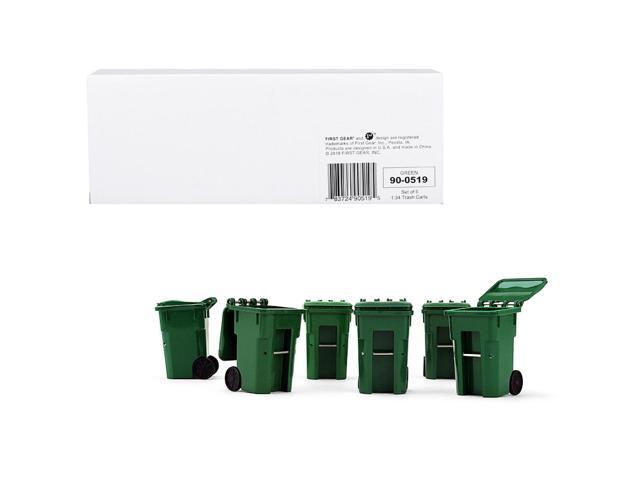 Click here for Set of 6 Green Garbage Trash Bin Containers Replic... prices
