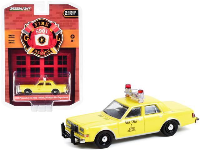 Click here for 1982 Plymouth Gran Fury Yellow Detroit Fire Dept B... prices