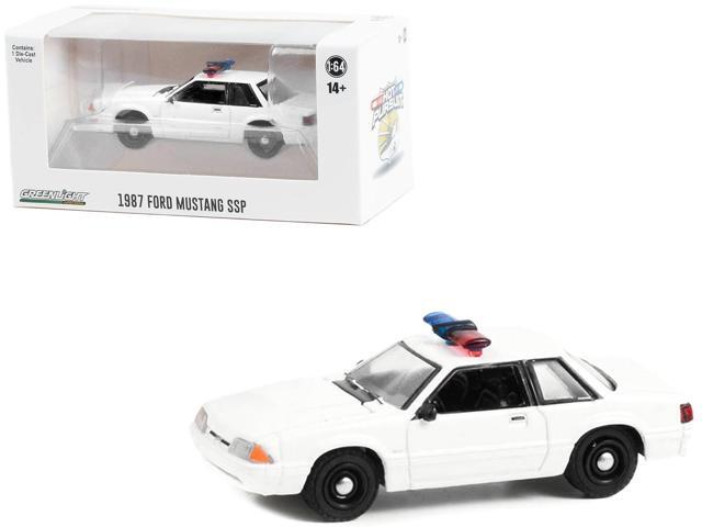 Click here for 1987-1993 Ford Mustang SSP White Police Car w/Ligh... prices