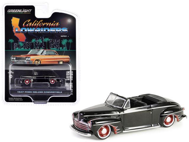 Click here for 1947 Ford Deluxe Convertible Lowrider Black w/Red... prices