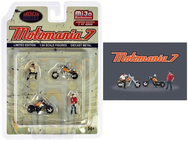 Click here for Motomania 7 4 piece Diecast Figure Set (2 Figures... prices