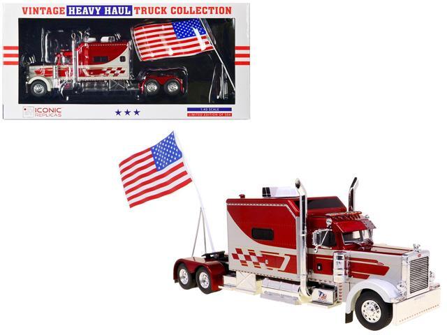 Click here for 1997 Peterbilt 379 Tractor White and Red Met w/Fla... prices
