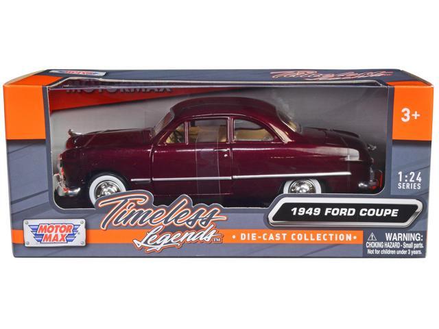 Click here for 1949 Ford Coupe Burgundy 1/24 Diecast Model Car by... prices