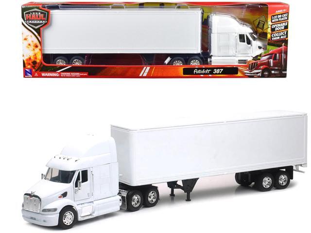 Click here for Peterbilt 387 Truck with Dry Goods Trailer White L... prices