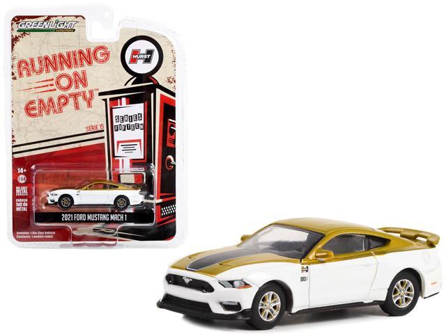 Click here for 2021 Ford Mustang Mach 1 White & Gold w/Black Stri... prices
