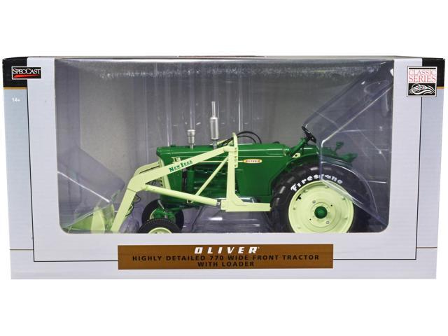 Click here for Oliver 770 Wide Front Tractor with Loader Green Cl... prices