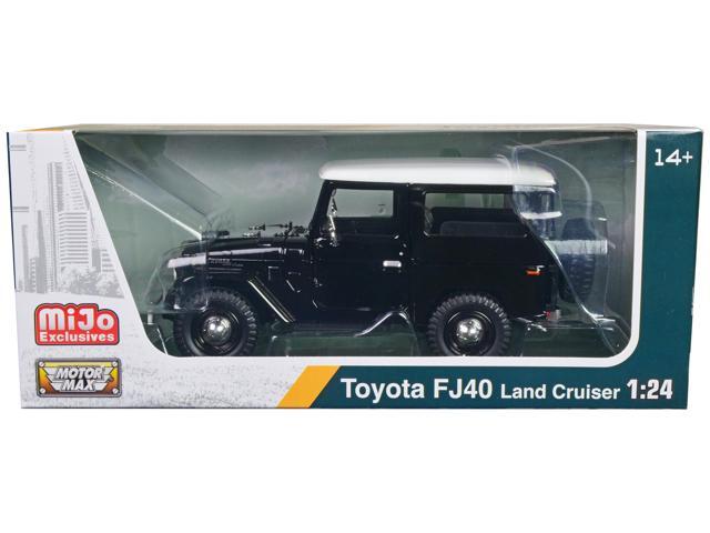 Click here for Toyota FJ40 Land Cruiser Black with White Top 1/24... prices