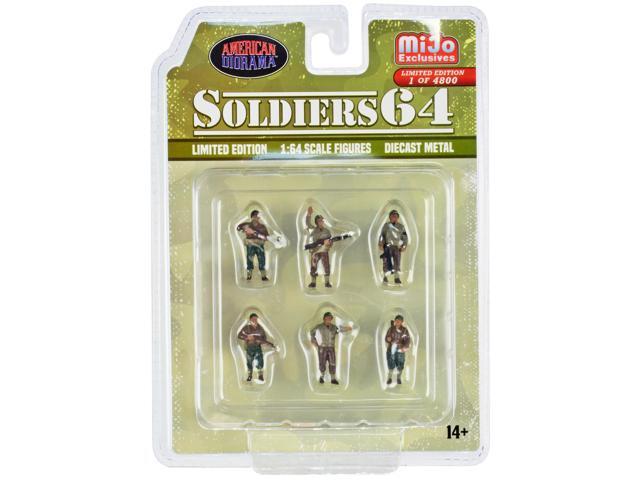 Click here for Soldiers 64 6 piece Diecast Set Military Figures L... prices