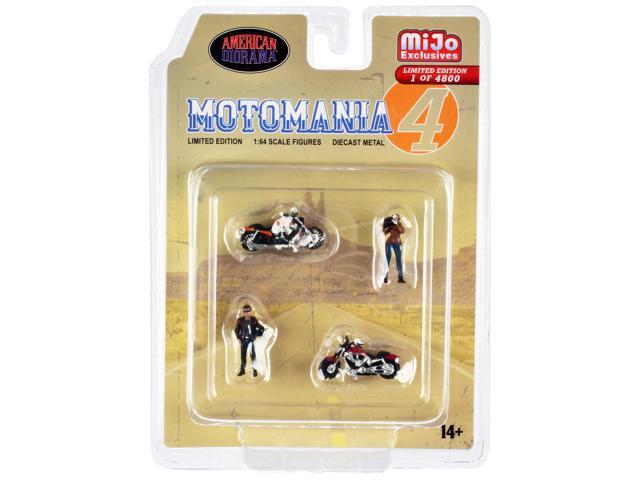 Click here for Motomania 4 4 piece Diecast Set (2 Figures and 2 M... prices