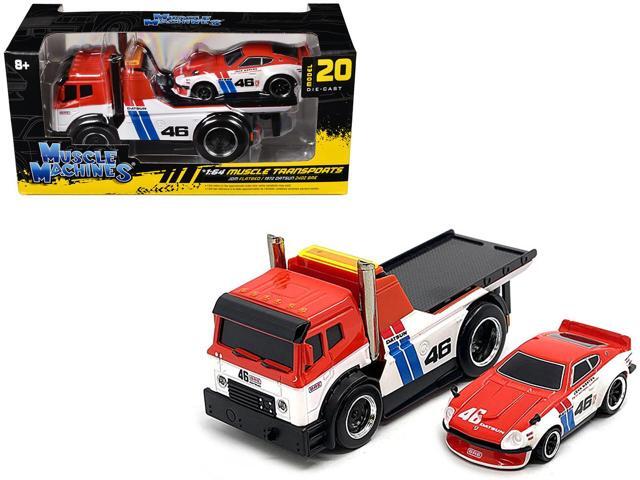 Click here for JDM Flatbed Truck #46 Red & White w/Blue & 1972 Da... prices