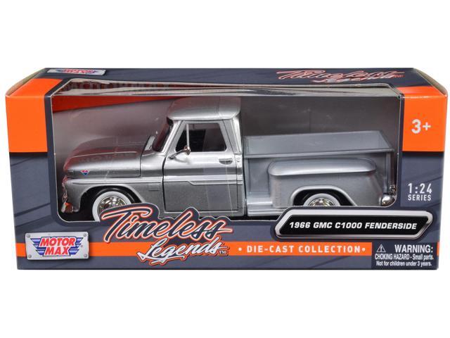 Click here for 1966 GMC C1000 Fenderside Pickup Truck Silver Meta... prices