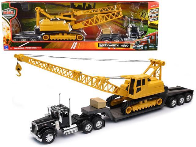 Click here for Kenworth W900 Truck with Lowboy Trailer Black and... prices