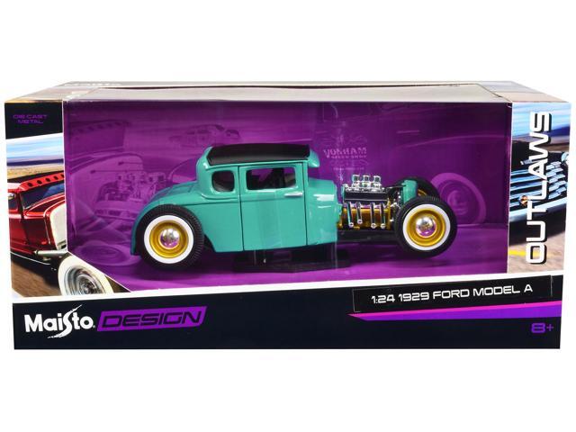 Click here for 1929 Ford Model A Green with Matt Black Top Outlaw... prices