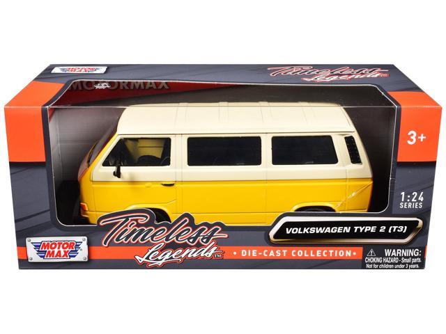 Click here for Volkswagen Type 2 (T3) Van Yellow and Beige Timele... prices