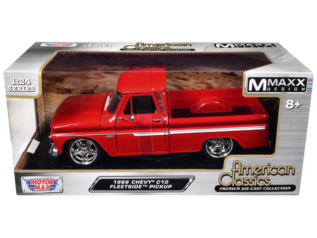 Click here for 1966 Chevrolet C10 Fleetside Pickup Truck Red Maxx... prices