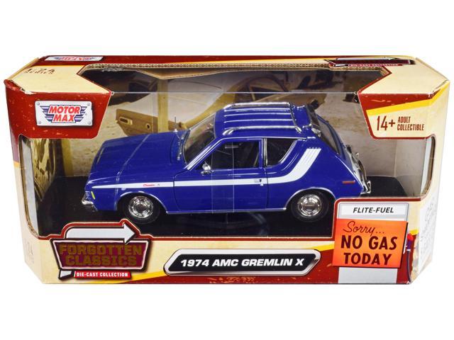Click here for 1974 AMC Gremlin X Blue with White Stripes and Roo... prices