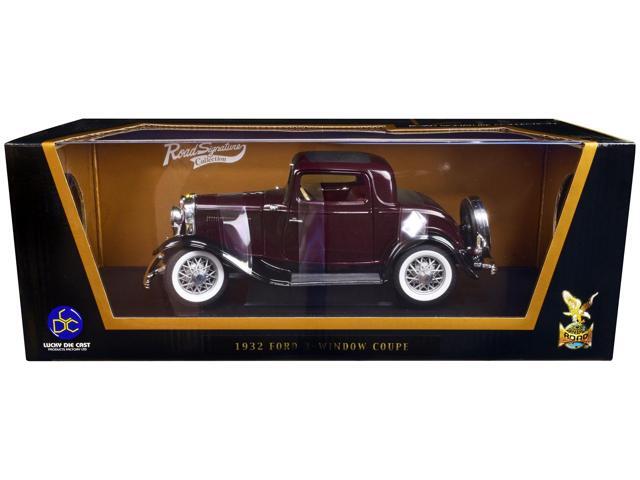 Click here for 1932 Ford 3-Window Coupe Burgundy with Black Top 1... prices
