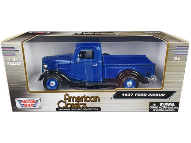 Click here for 1937 Ford Pickup Truck Blue Metallic and Black Ame... prices