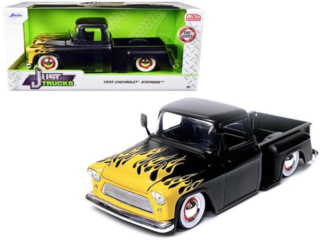 Click here for 1955 Chevrolet Stepside Pickup Truck Matt Black wi... prices