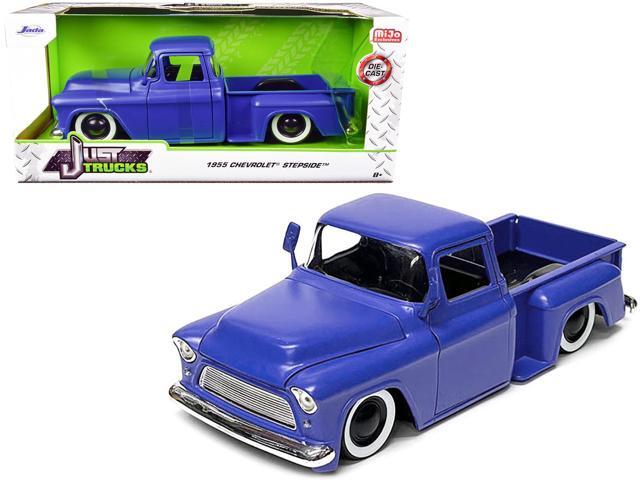 Click here for 1955 Chevrolet Stepside Pickup Truck Matt Blue Jus... prices