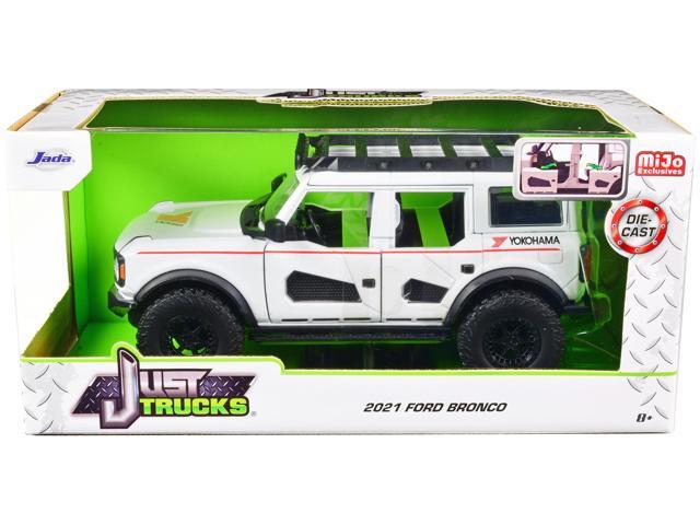 Click here for 2021 Ford Bronco White with Red Stripes and Roof R... prices