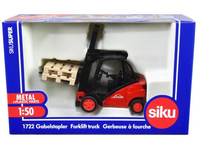 Click here for Linde Forklift Truck Red with 2 Pallet Accessories... prices