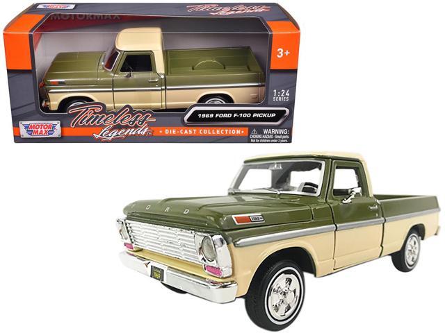 Click here for 1969 Ford F-100 Pickup Truck Light Green and Cream... prices