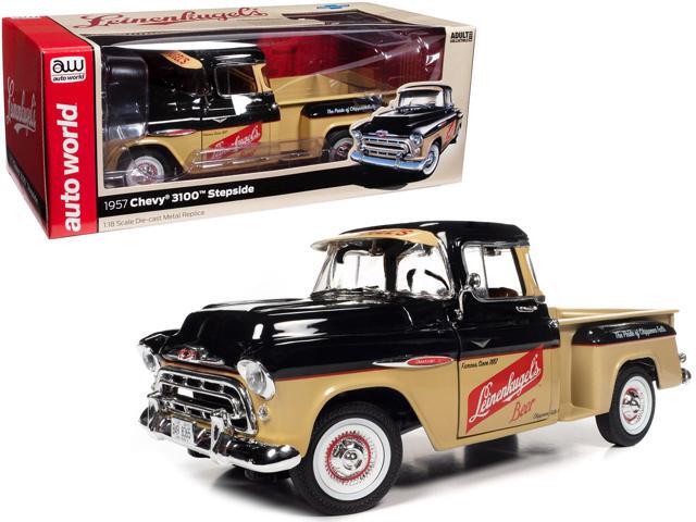 Click here for 1957 Chevrolet 3100 Stepside Pickup Truck Black an... prices