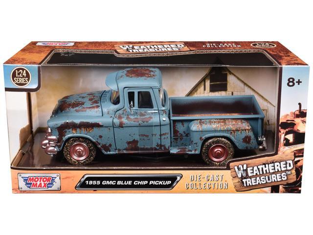 Click here for 1955 GMC Blue Chip Pickup Truck Matt Blue (Rusted)... prices