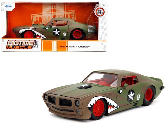 Click here for 1972 Pontiac Firebird #9 Green Camouflage Flames w... prices