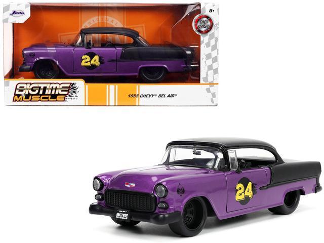 Click here for 1955 Chevrolet Bel Air #24 Purple Metallic and Mat... prices