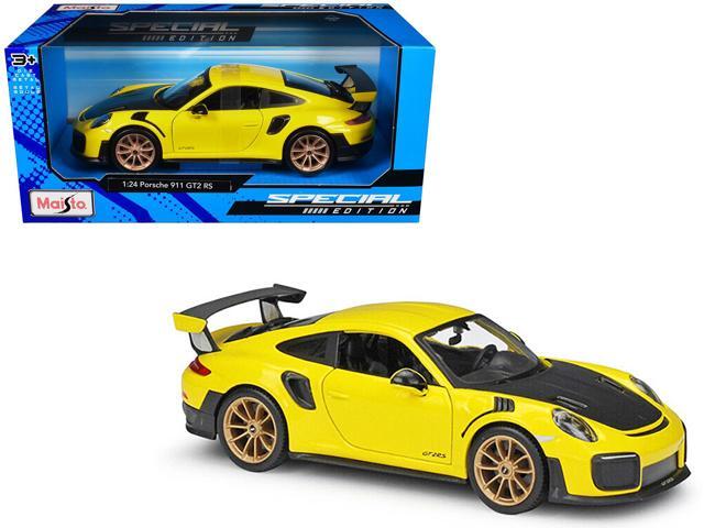 Click here for Porsche 911 GT2 RS Yellow with Carbon Hood and Gol... prices