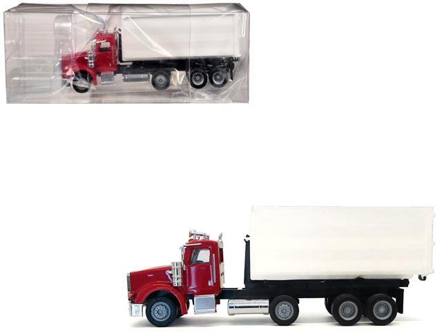 Click here for Peterbilt 367 Roll-Off Dump Truck Red with White B... prices