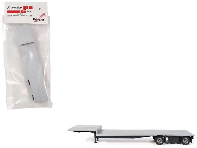 Click here for 2-Axle Dropdeck Flatbed Trailer Silver Top 1/87 (H... prices