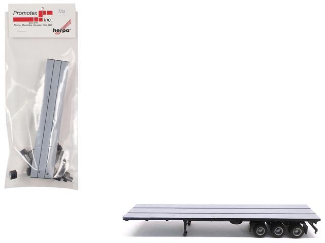 Click here for 48ft 3-Axle Flatbed Trailer Gray Top 1/87 (HO) Pla... prices