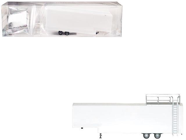 Click here for Race Horse Transport Trailer White 1/87 (HO) Plast... prices