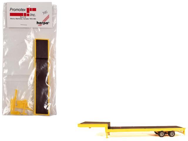 Click here for 2-Axle Step Deck Equipment Trailer with Ramps Yell... prices