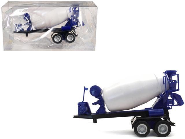 Click here for 2-Axle Cement Mixer Trailer White and Blue 1/87 (H... prices