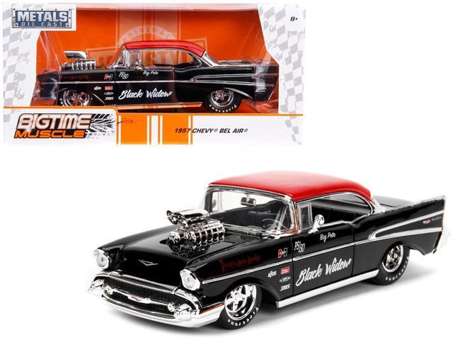 Click here for 1957 Chevrolet Bel Air Black with Red Top Petes Au... prices