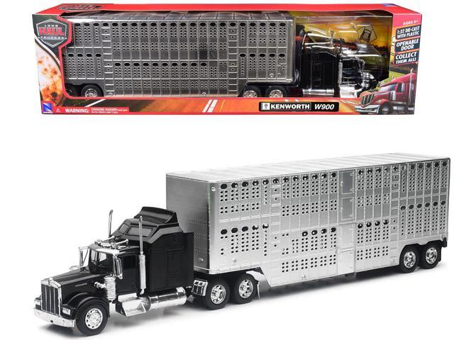 Click here for Kenworth W900 Truck Black with Pot Belly Livestock... prices