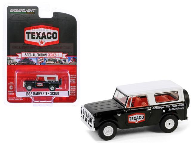 Click here for 1963 Harvester Scout Texaco Black with White Top a... prices