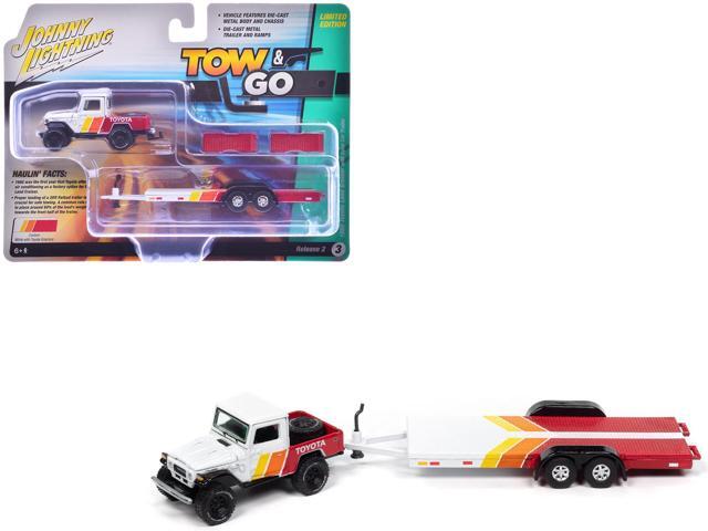 Click here for 1980 Toyota Land Cruiser Pickup Truck White and Re... prices