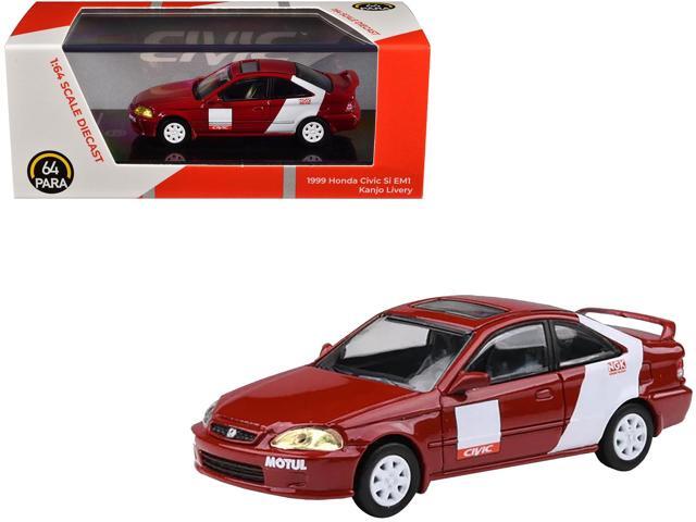 Click here for 1999 Honda Civic Si EM1 Kanjo Livery Red with Whit... prices