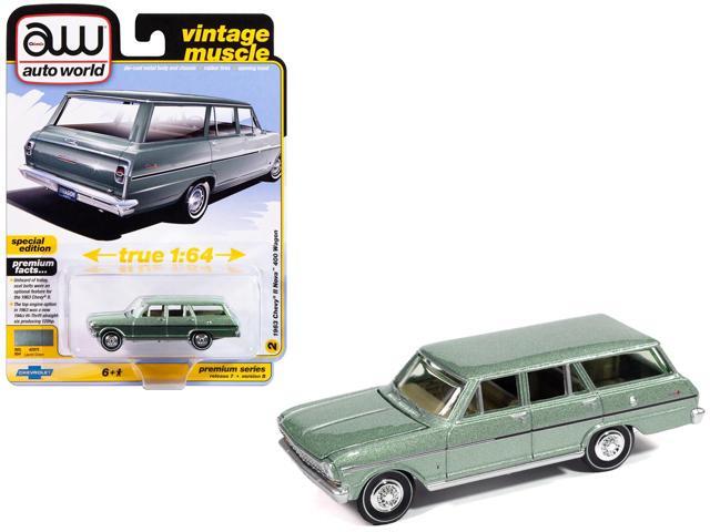 Click here for 1963 Chevrolet II Nova 400 Wagon Laurel Green Meta... prices