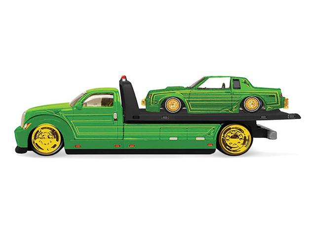 Click here for Maisto Flatbed Truck Green Metallic w/Graphics & 1... prices