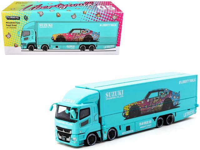 Click here for Mitsubishi Fuso Truck with Transporter Light Blue... prices