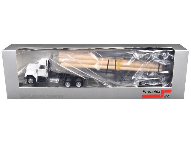 Click here for GMC Super B Log Truck and Trailer White with Log A... prices