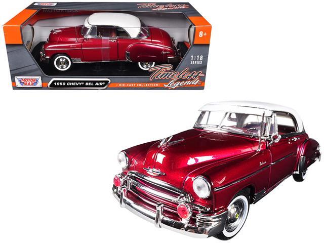Click here for 1950 Chevrolet Bel Air Burgundy with White Roof 1/... prices